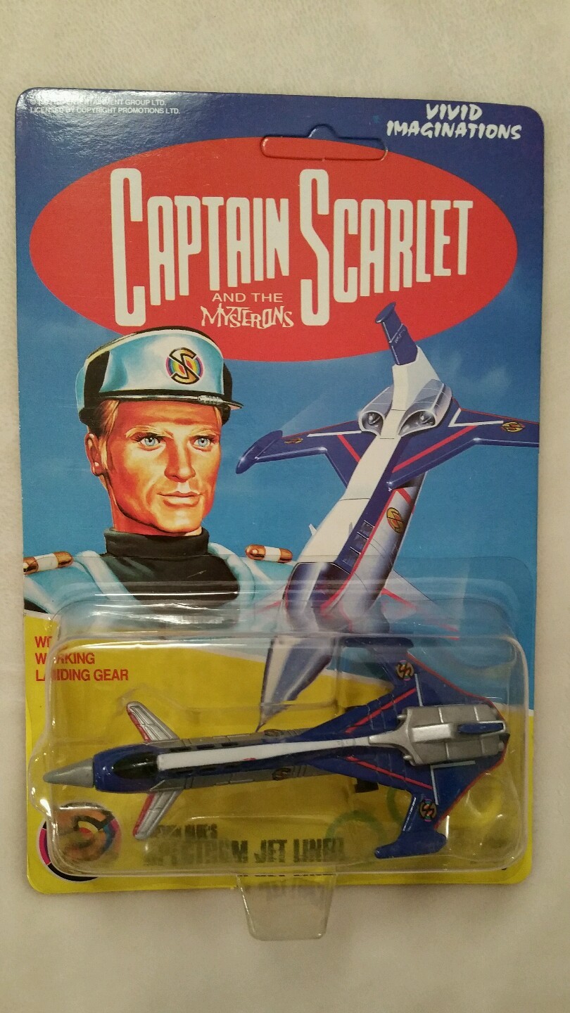 New Captain Scarlet Diecast Spectrum car & Jet Liner By Vivid ...