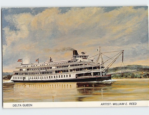 Postcard Delta Queen By William E. Reed USA | eBay