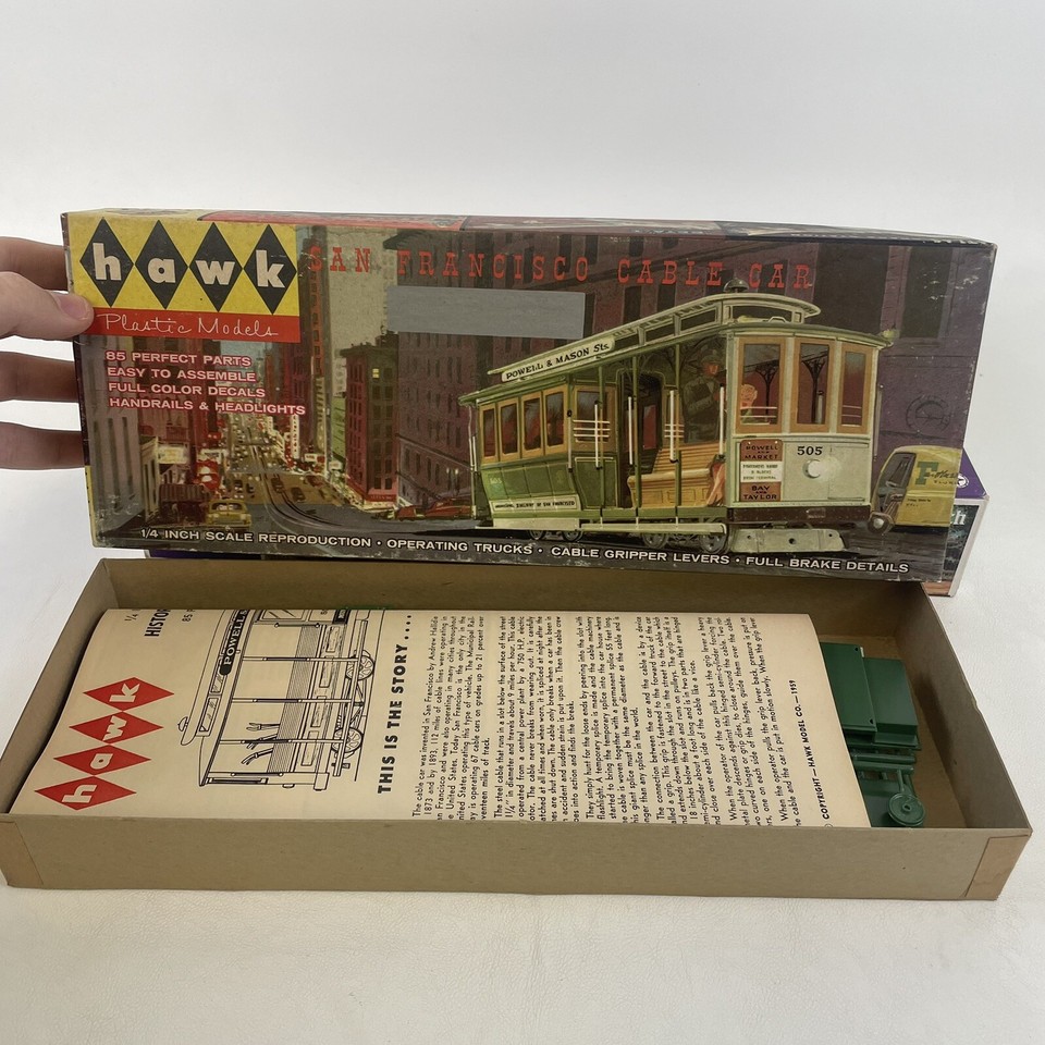 Lot Of 7 Mail Coach Wagon Carriage Cable Car VTG Model Kits Paramount ...