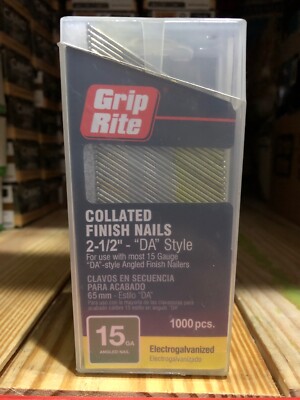 Grip Rite 15 DA 2-1/2" Angled Collated Finish Nails “DA Style GRDA25GLM ...