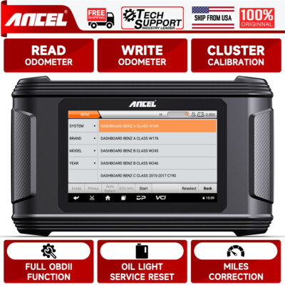 OBD2 Scanner Car Odometer Correction Mileage Adjustment Cluster ...