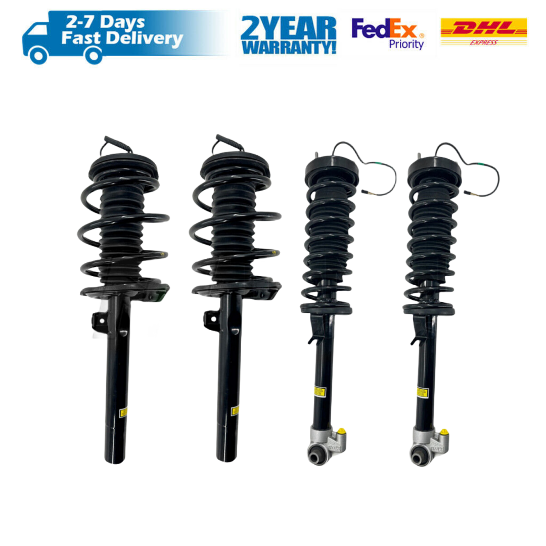 4x Front Rear Air Shock Struts Assys EDC For BMW E38 740i 740iL 750iL ...