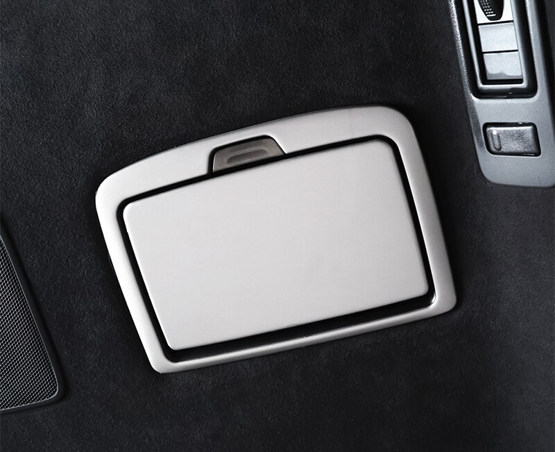 For Lexus LS500 500h 2018-2022 Silver Titanium Rear Makeup Mirror Frame ...