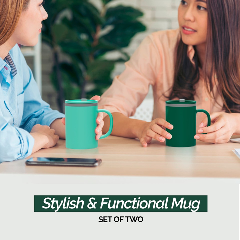 Copco Iconic Desk Mug, Set of 2 - Green & Hunter Green | eBay