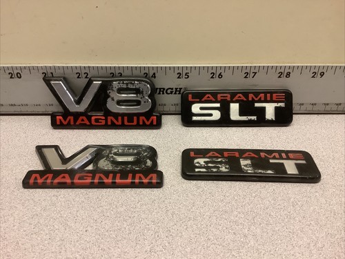 1994-2001 DODGE RAM 1500 LARAMIE SLT & V8 MAGNUM OEM EMBLEM LOGO BADGE ...
