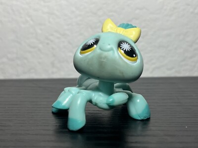 LPS Littlest Pet Shop 2008 #866 Blue and Yellow Spider | eBay