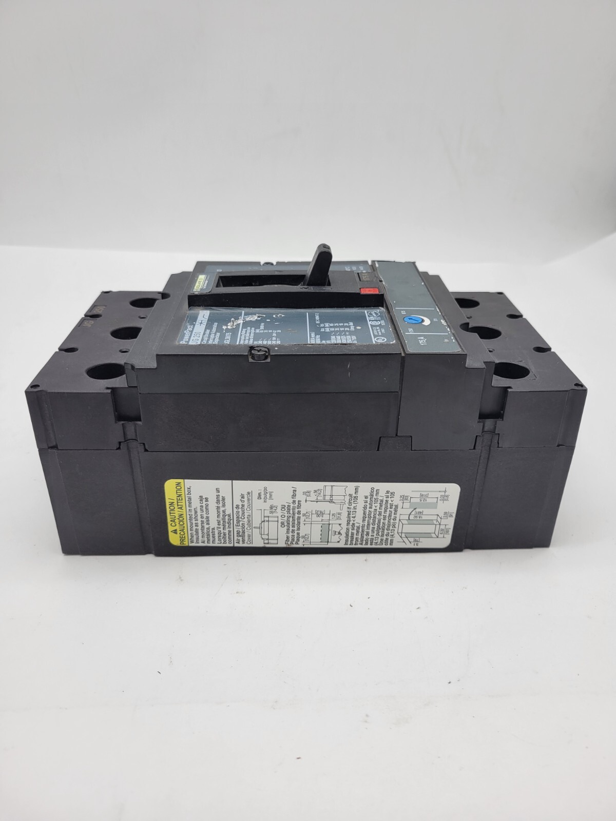 Square D JGL36175 Circuit Breaker 175A 600V 3P 3PH JG 250 Feed Thru 175 ...