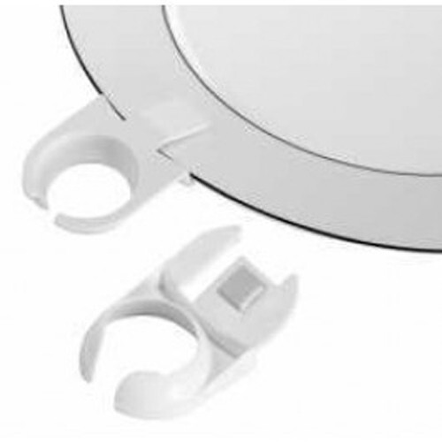 100 Pack Of 75mm White Wine Glass Dinner Lunch Plate Clip Holder ...