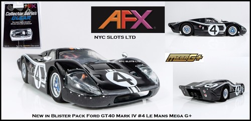 AFX Ford GT40 Mark IV #4 Le Mans HO Slot Car Mega G + Also Fits Auto ...