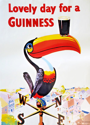 Guinness Lovely Day for a Guinness Bar Poster 2011 Parrot 22"x30" NEW ...