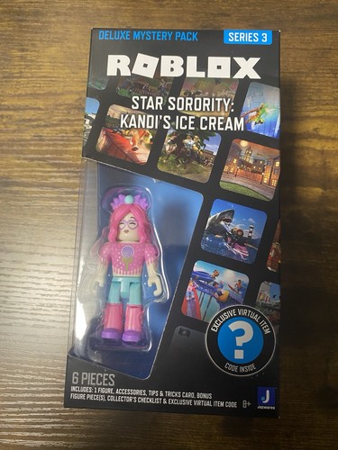 Roblox Deluxe Series 3 STAR SORORITY KANDI'S ICE CREAM W/ SPRINKLE FACE ...