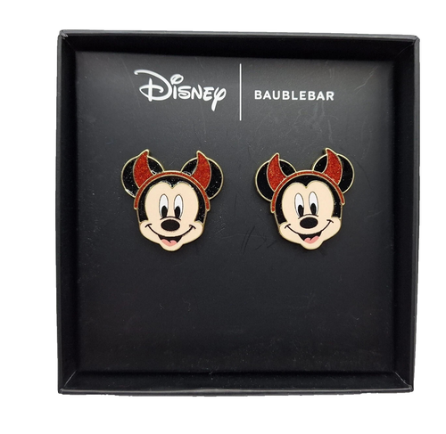 Disney Mickey Mouse Halloween Earrings Devil Horns Studs BaubleBar | eBay