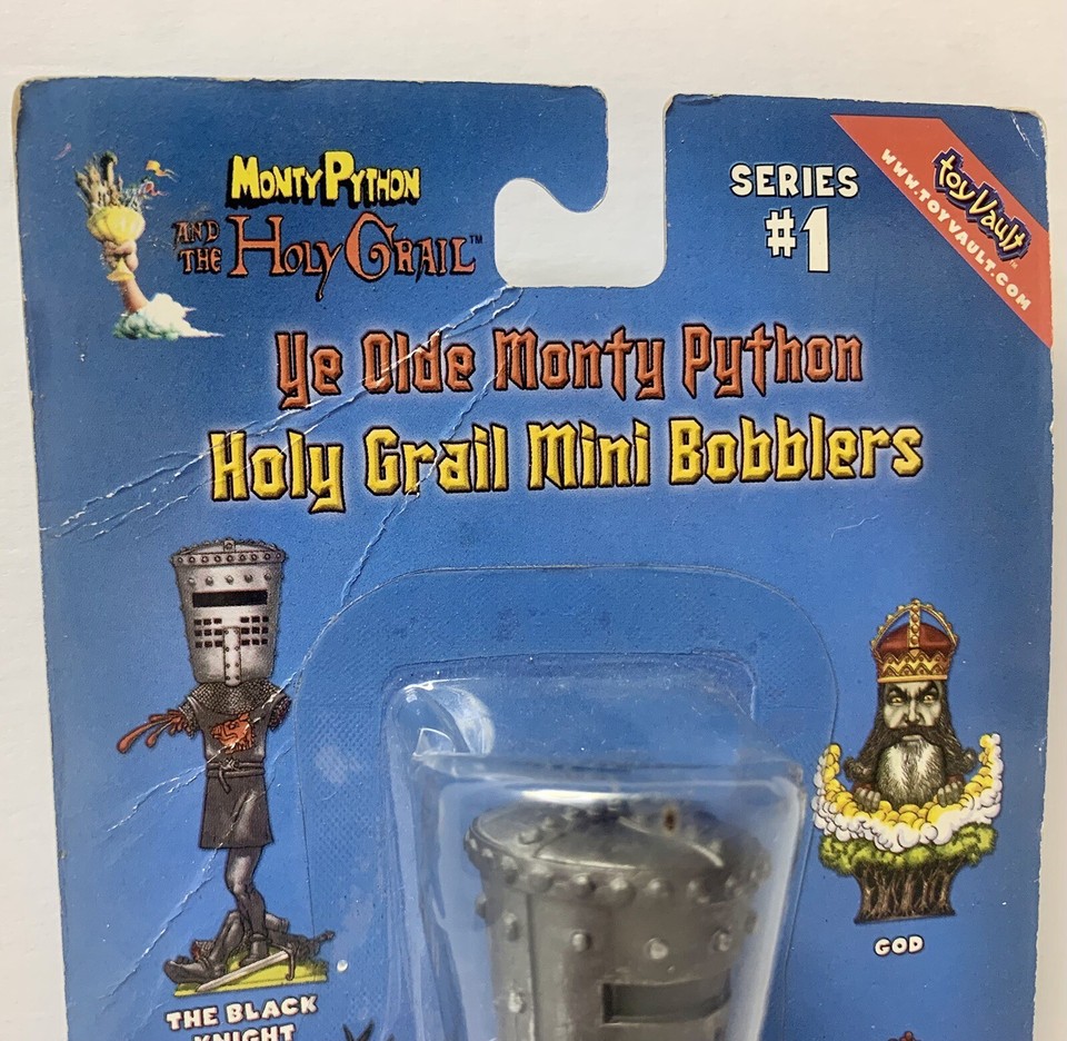 SET OF 4 Monty Python Holy Grail Mini Bobblers God Sir Bors Black ...