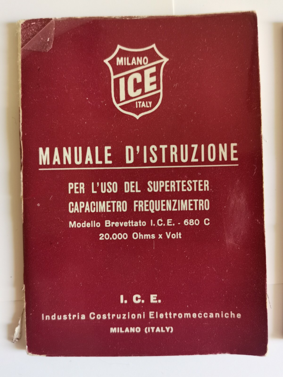 Ice Tester 680B o 680C Manuale 2021 | eBay