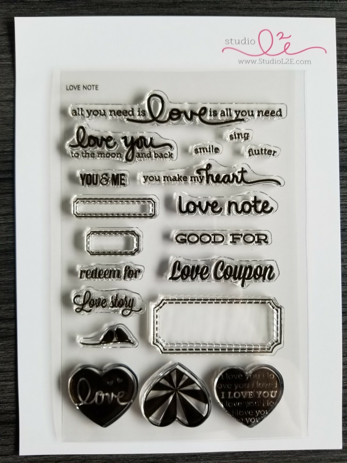 Studio L2E Love Note Stamp Set | eBay