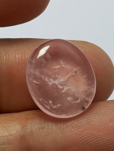 AAA Rose Quartz Smooth Oval Cabochon 9.50 Carat Healing Energy Gemstone ...