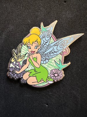Tinkerbell In a Garden Holding a Hummingbird Disney Pin | eBay