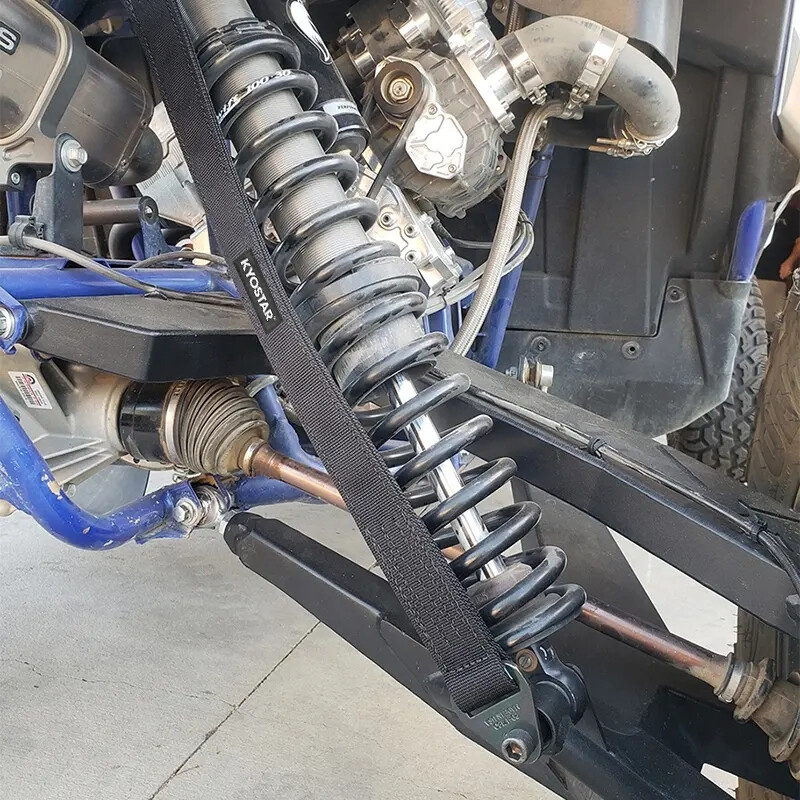 KYOSTAR 2pcs Black Racing Limit Straps Shock Suspension Webbing 13"-39 ...