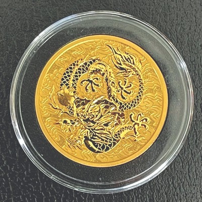 2022 P Australia Chinese Myth & Legends Dragon 1 Oz Gold Perth Mint 786 ...
