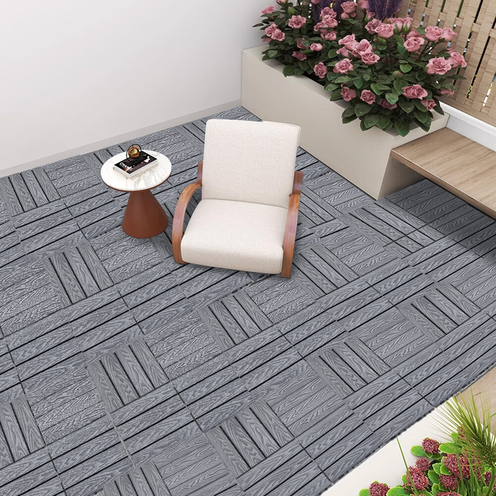 Plastic Interlocking Outdoor Tiles
