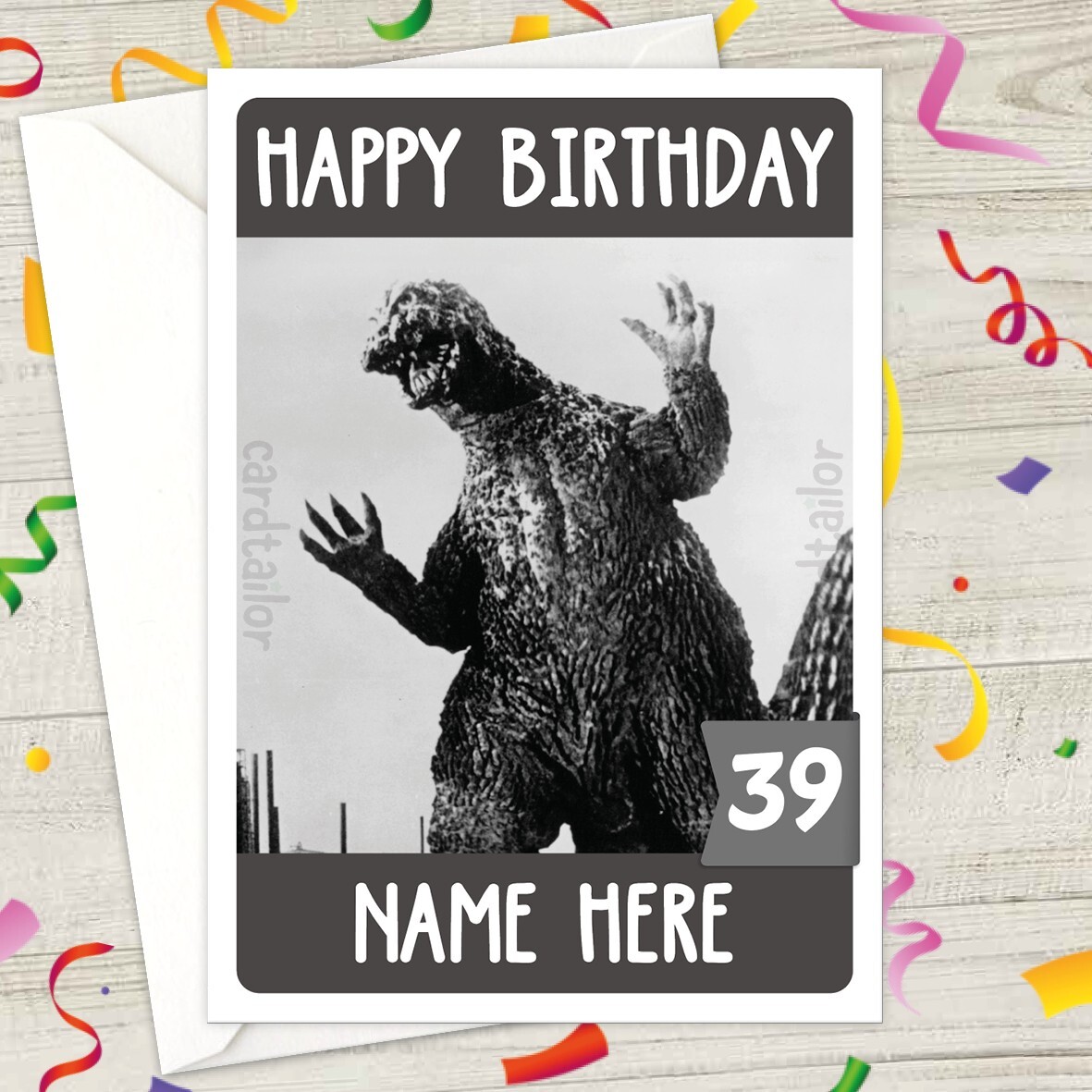 Godzilla Invitation Template