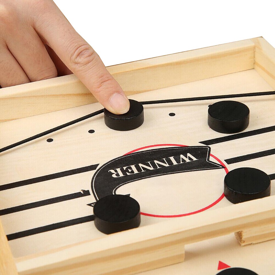 Big Size Desktop Winner PK Board Game Fast Sling Puck Game Family Toy ...