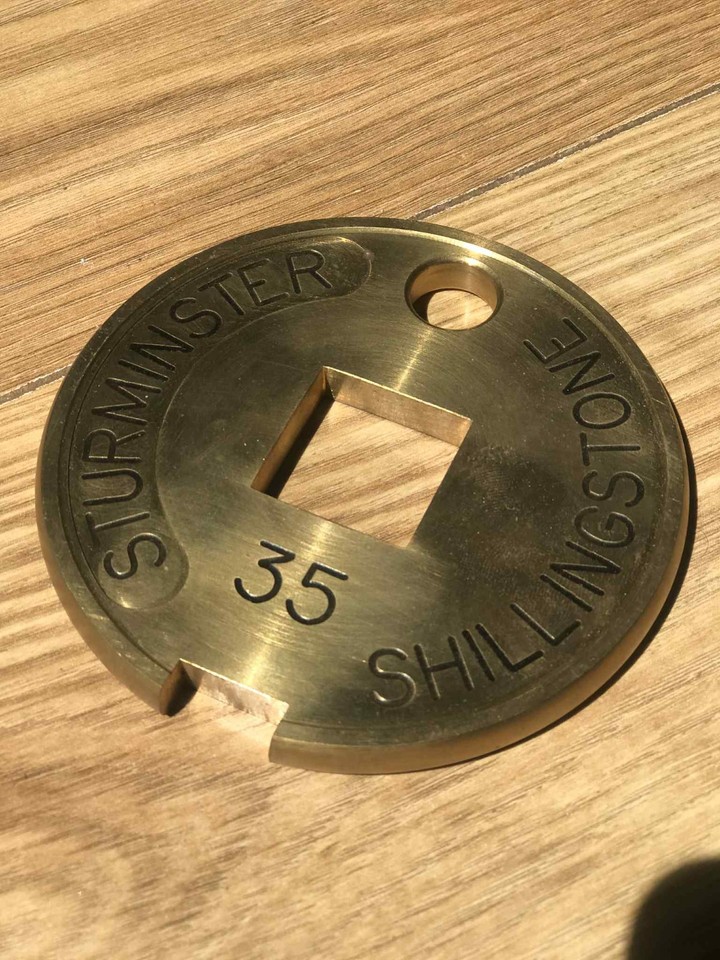 hardwhere railway S&DJR Brass Reproduction Tyler No.6 Tablets | eBay UK