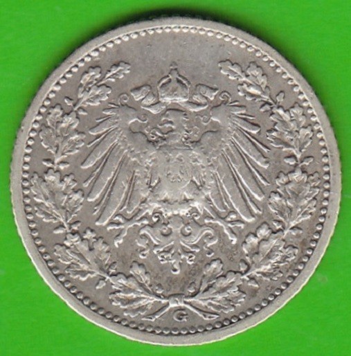 Coin Silver Empire 1/2 Mark 1908 G Very Fine Rare nswleipzig | eBay.de