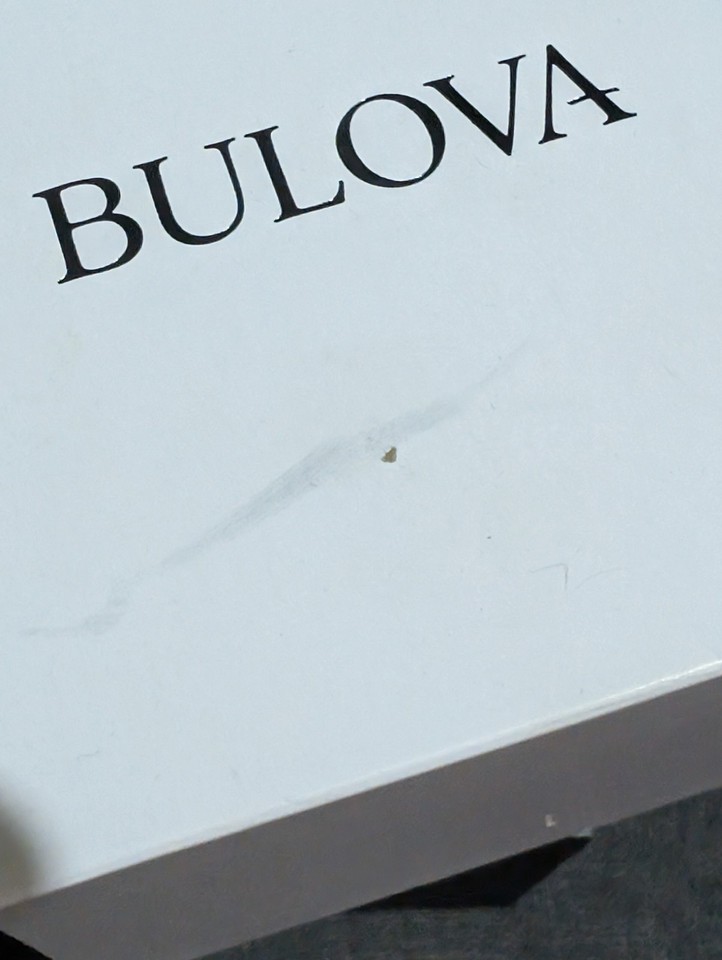 Bulova Sutton Automatic Open Heart Rectangular Two Tone Watch Boxed ...