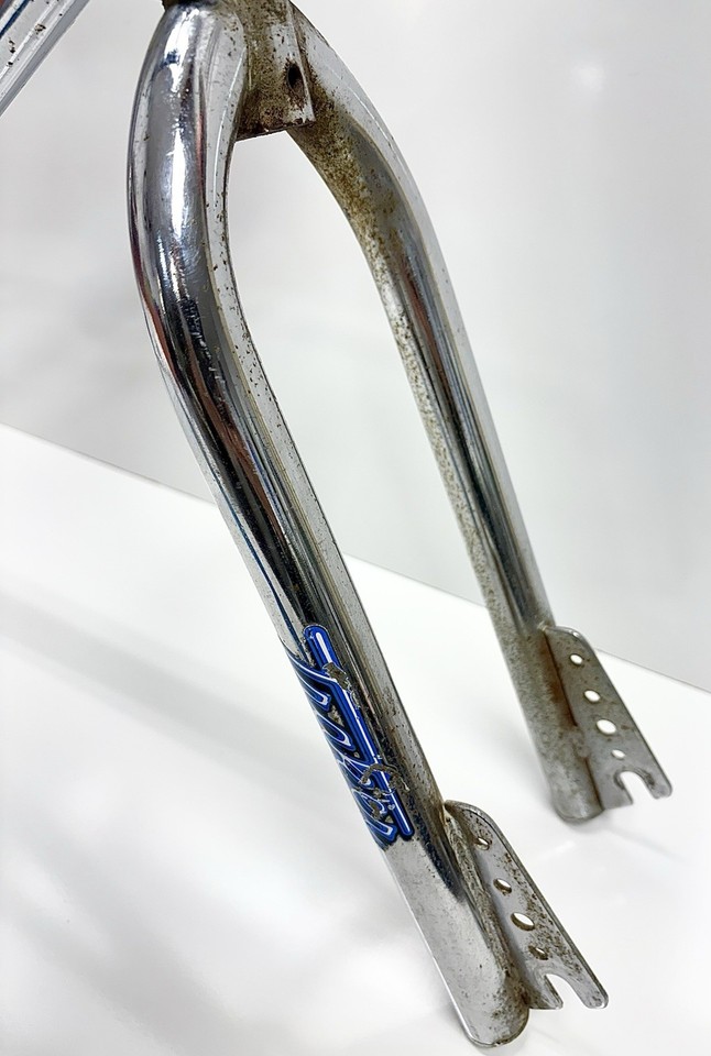 Vintage Old School BMX Bike 1980’s TRAKER Loop Tail Chrome Racing Frame ...