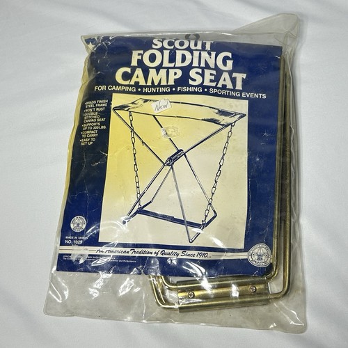 1970s Boy Scouts Of America camping folding seat chair 1025 Sealed ...