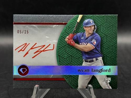 2024 Topps Diamond Icons WYATT LANGFORD Rookie RC White PolychromatINK ...