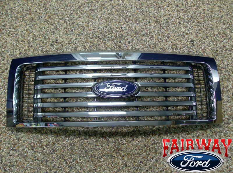 OEM CL3Z8200CB 6 Bar Chrome Billet Grille for 10-12 Ford F150 Pickup ...