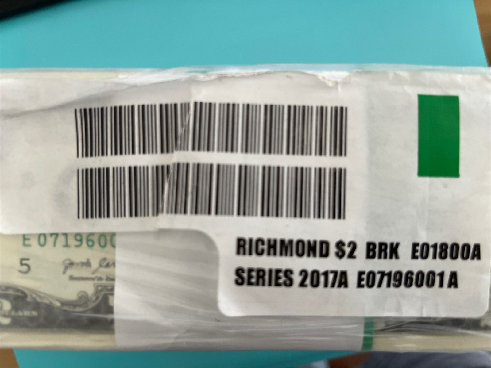 ONE STACK of 2017A TWO DOLLAR $2 Notes CRISP UNCIRCULATED BEP PACK from ...