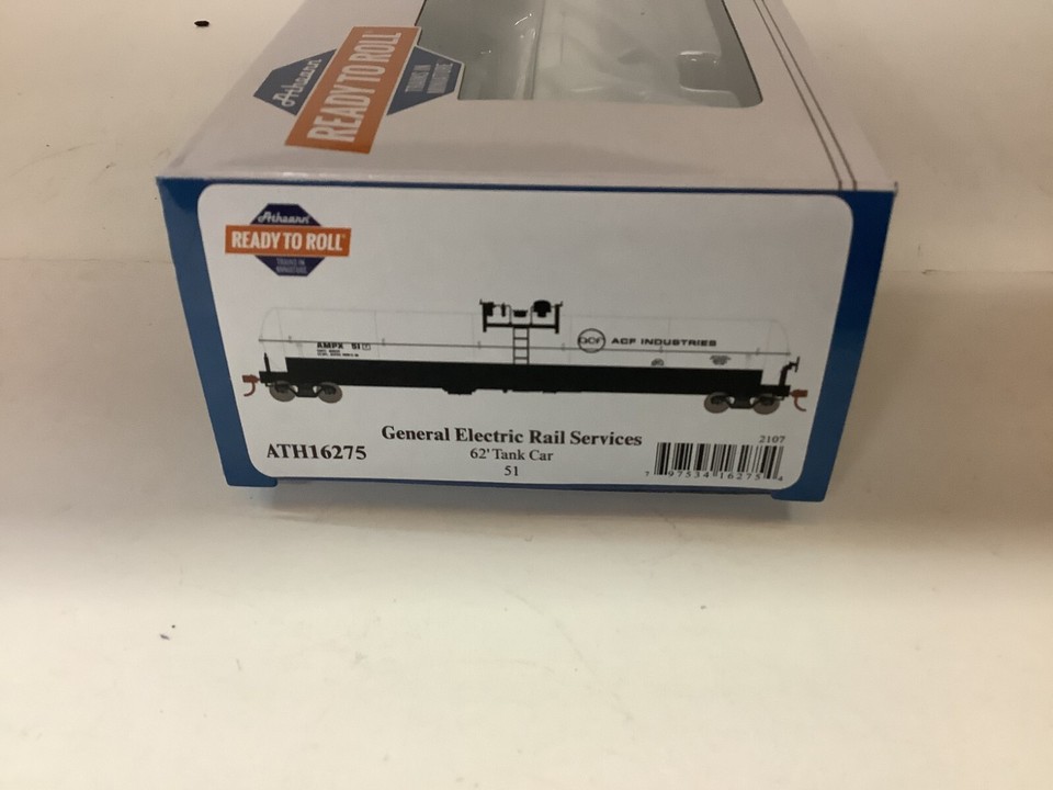 Athearn #16275 HO scale "General Electric Rail Svc.” 62' tank car Rd ...
