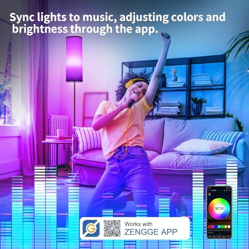 Frideko Floor Lamp for Bedroom, RGB Smart LED Bulb, 800LM, 3CCT ...