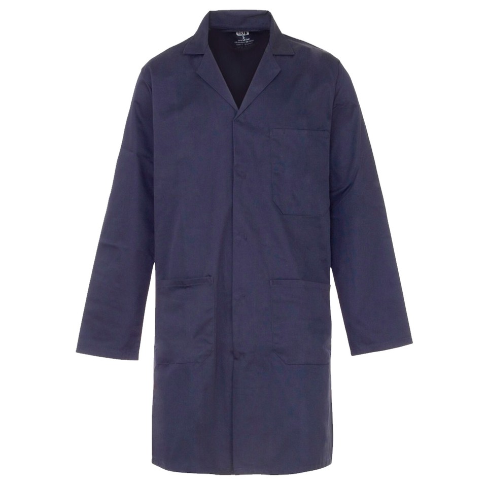UNISEX DOCTORS COAT MEDICAL LAB HYGIENE FOOD INDUSTRY LABORATORY ...