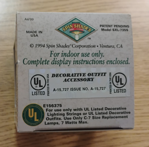 VTG Spin Shades Revolving Lamp Shade - 3 Designs - Flowers, Beehive ...