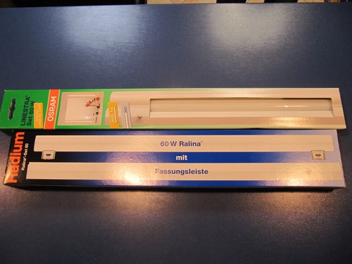 OSRAM / Radium LINESTRA / RALINA Set 60W Spiegelleuchte 92420 NEU & OVP ...
