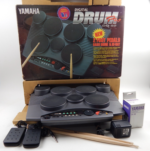 Yamaha DD-50 Pro Digital Stereo Drums 7 Pads, Pedals, Charger, Box ...