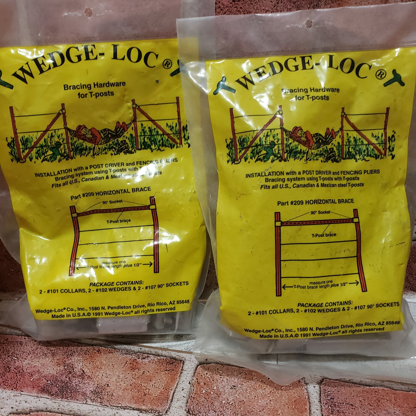(2 pkg )Wedge-Loc, Horizontal Brace Set, 209 free shipping | eBay