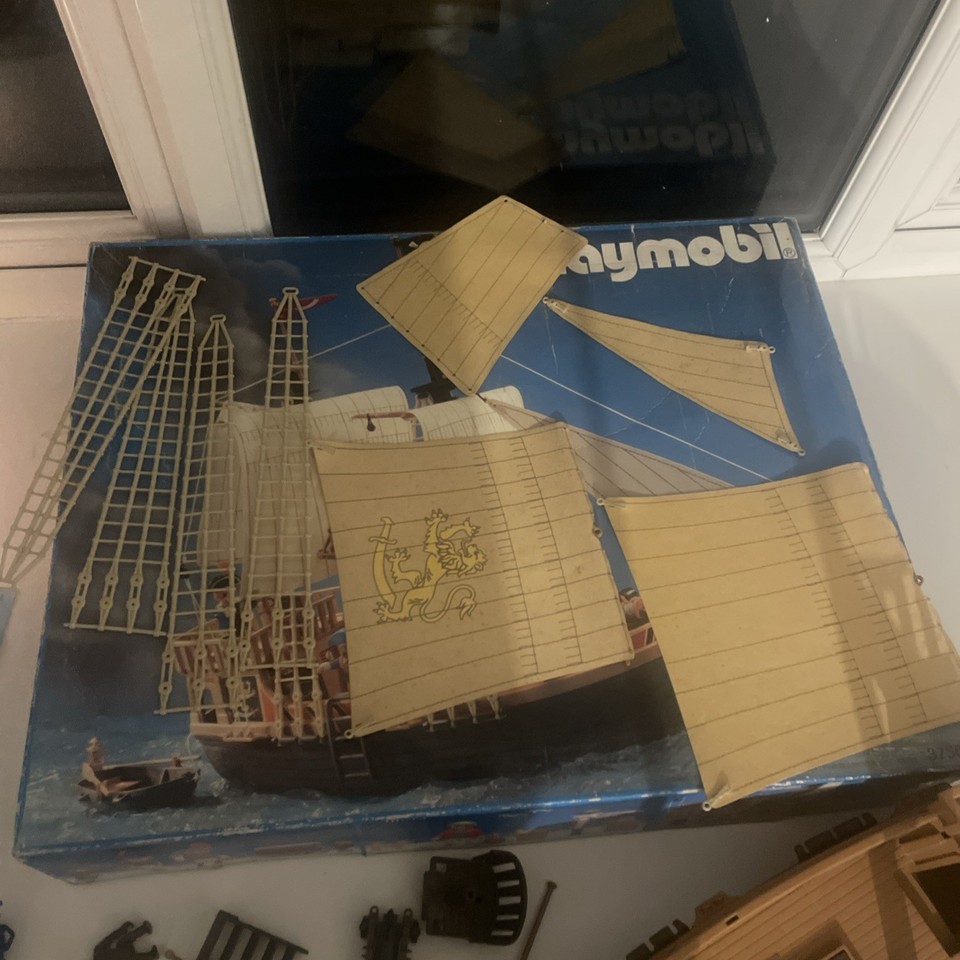Playmobil Pirate Galleon Ship (3750) 1978 not complete | eBay UK