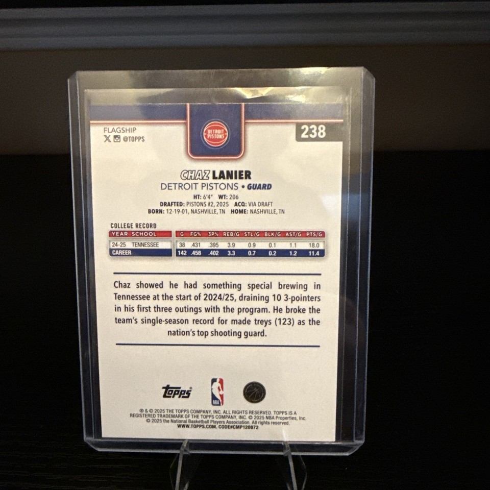 2025-26 Topps - Chaz Lanier #238 Holofoil (RC) | eBay