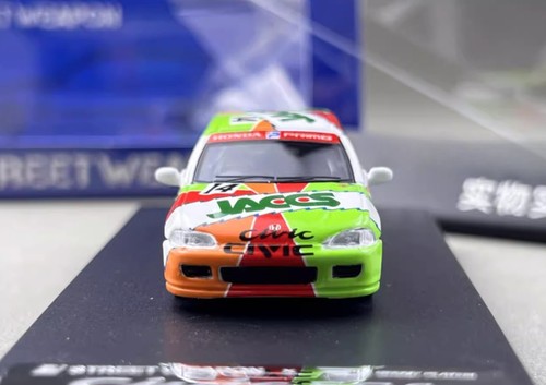 SW 1:64 JACCS Civic EG6 #14 Hatchback Sports Model Diecast Metal Car | eBay