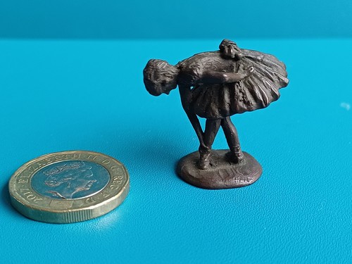 DOLLS HOUSE MINIATURE 1:12 ARTISAN NEIL CARTER BRONZE? BALLET DANCER ...