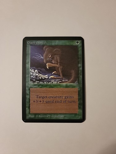 Magic The Gathering Alpha Set Giant Growth - See Photos - OC3015 | eBay