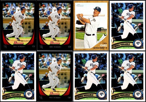 2011 Will Venable (8) Card Lot - Running Low – Final Chance to Order ...