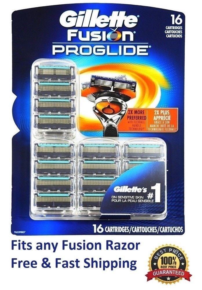 Gillette Fusion Proglide Razor Blades - 16 Cartridges for sale online ...