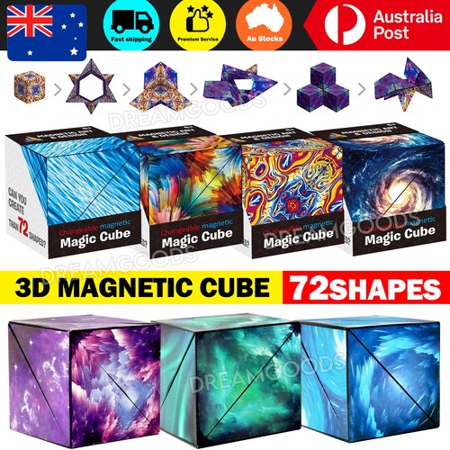 3D Magic Cube Shape Shifting box Anti Stress Hand Flip Puzzle Toys Gift ...