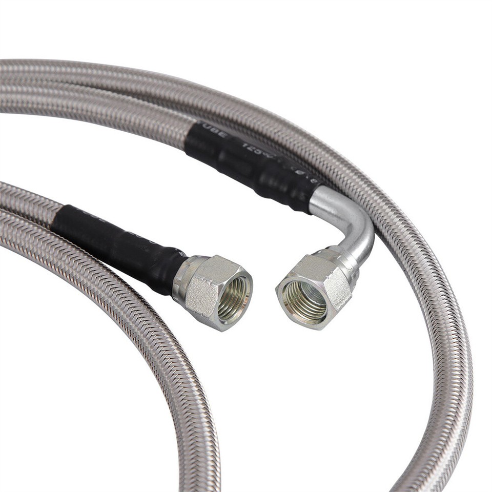 For GM 4L60E 4L80E Flexible SS Braided Transmission Cooler Lines Kit ...